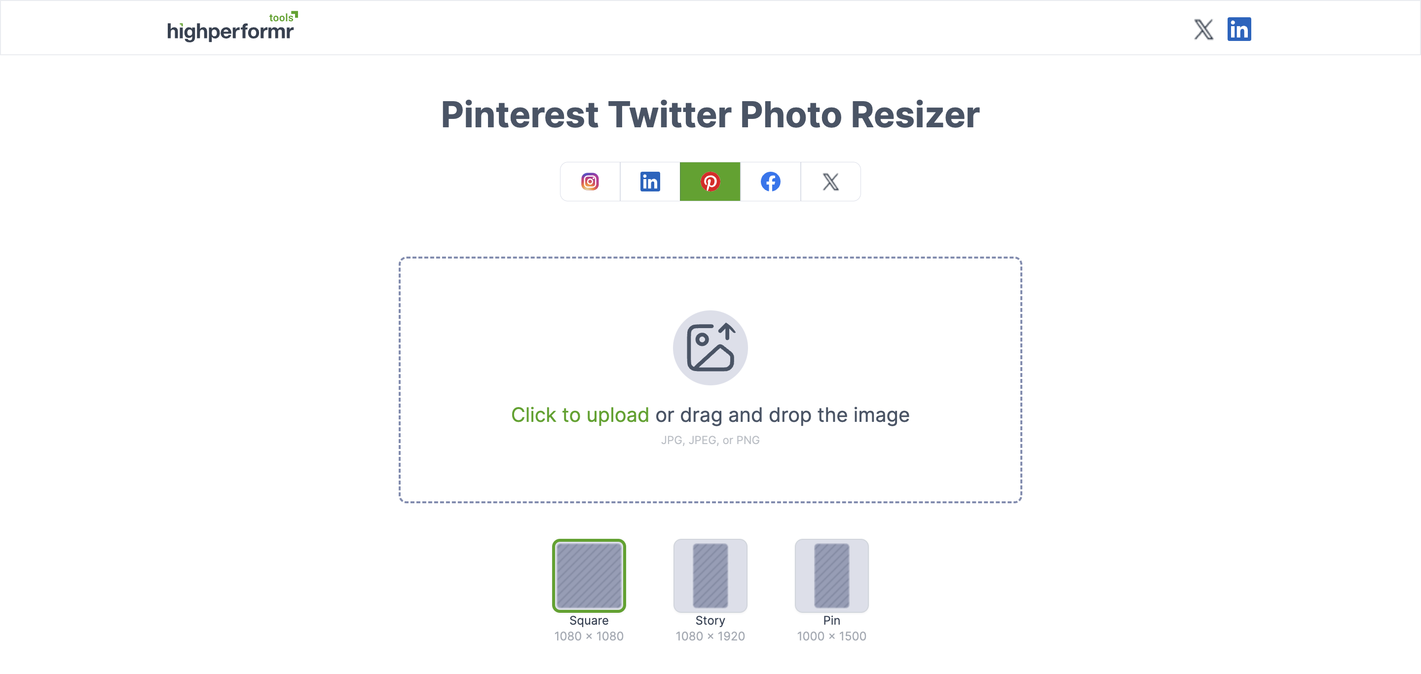 Resize pinterest Photos Effortlessly with pinterest Photo Resizer ...
